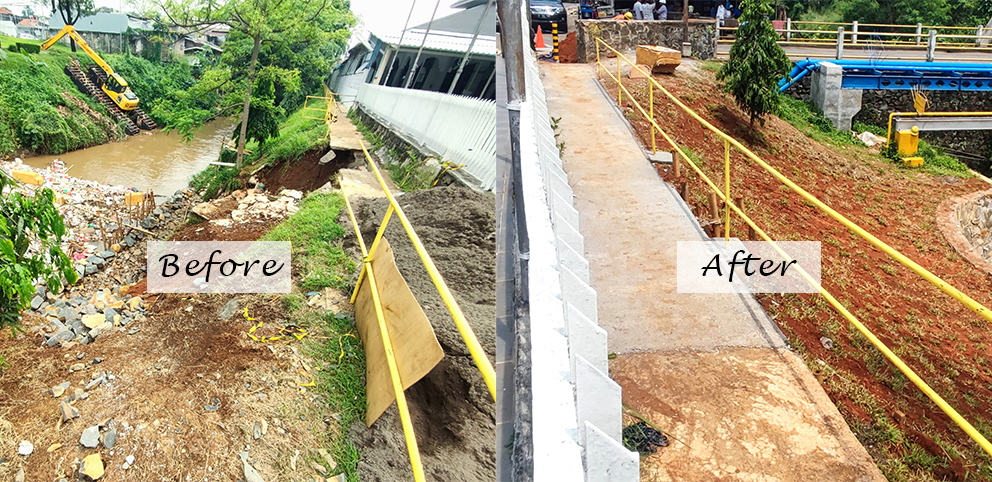 YKK Indonesia Initiates Road Repair Work Around Cimanggis Factory - YKK